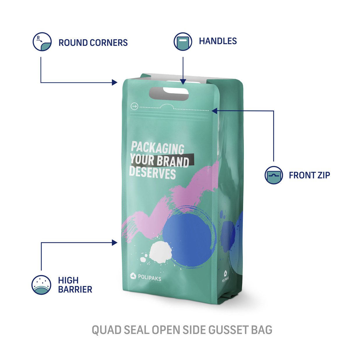 Quad Seal Bags - Polipaks